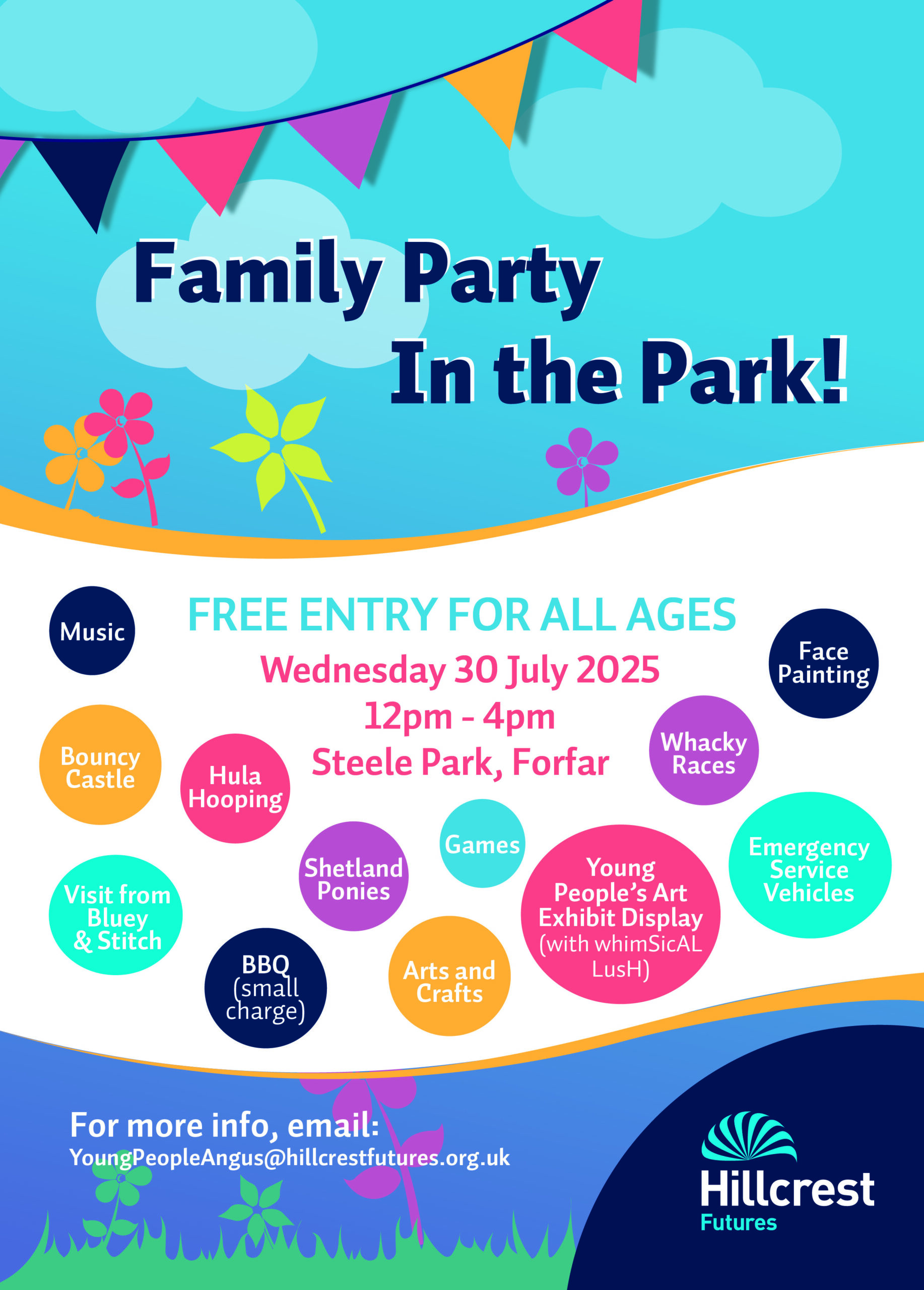 Free event in Forfar: Family Party in the Park - Hillcrest