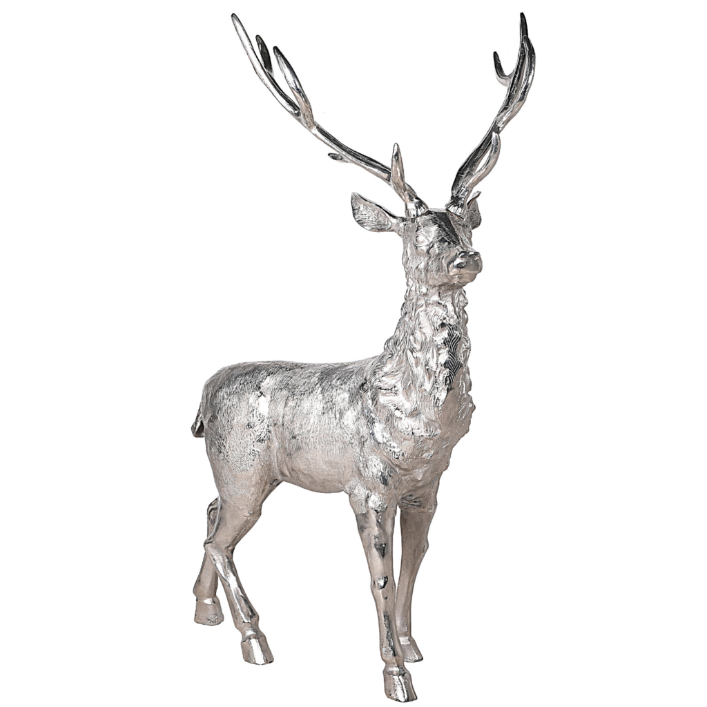 Large Standing Aluminium Reindeer | Scottish Antique & Arts Centre