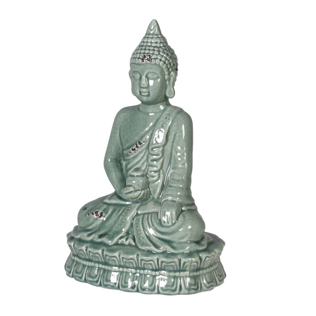 Sage Ceramic Buddha Ornament | Scottish Antique & Arts Centre
