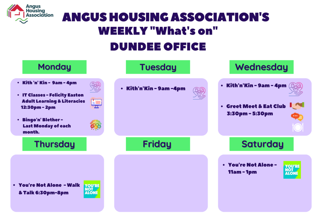 What's On - Angus Housing Association