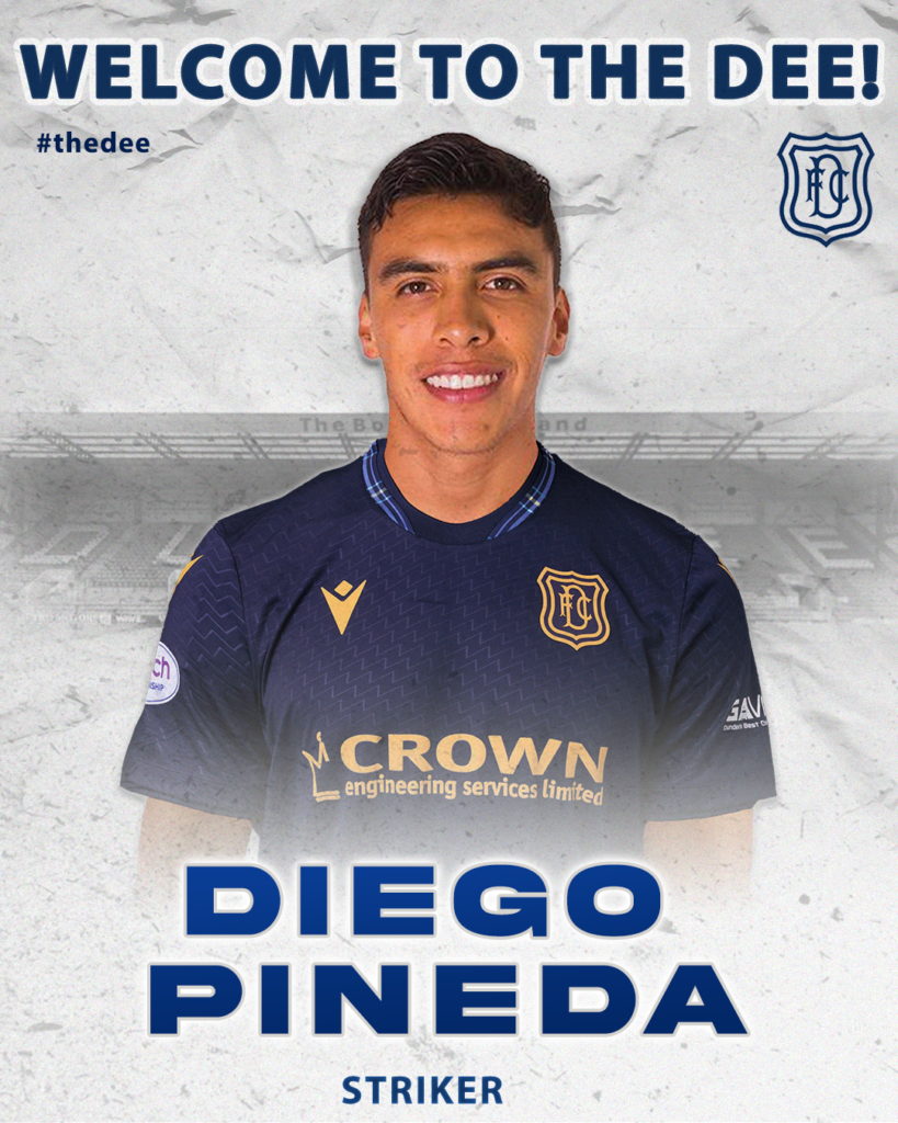 Diego Pineda signs for the Dee - Dundee Football Club - Official Website