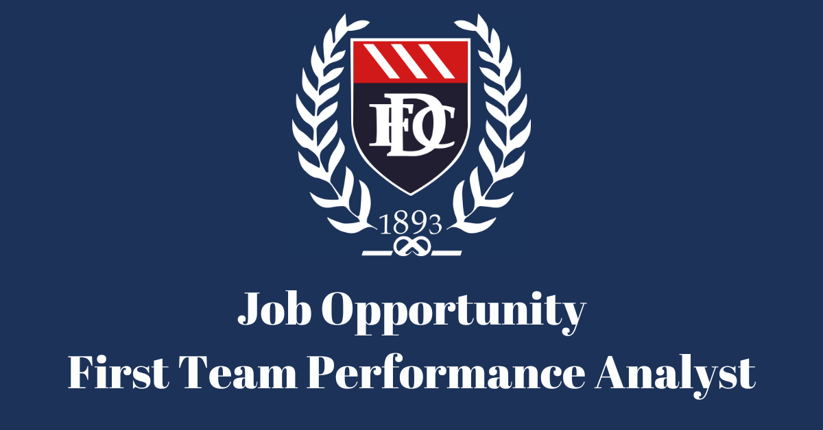 First Team Performance Analyst Job Opportunity - Dundee Football Club ...