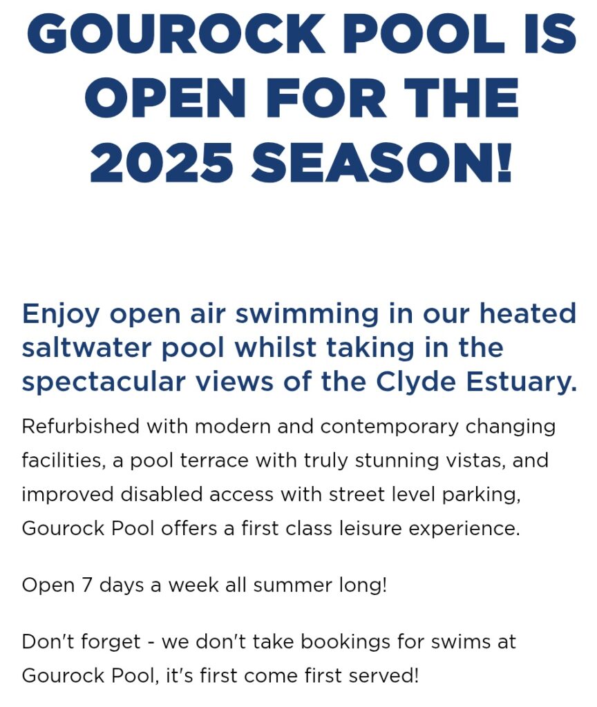 Gourock Outdoor Pool - Discover Inverclyde