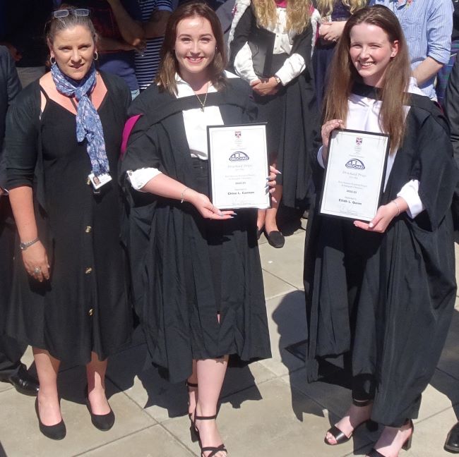 Our MD Dr Cathy Dwyer presented the Drochaid Prize for Best Honour ...