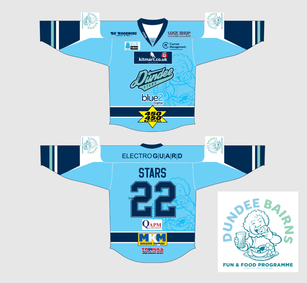 No. 09 - Charlie Combs - Dundee Bairns Charity Jersey - Dundee Stars
