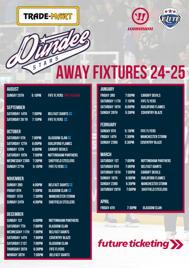 2024-2025 FIXTURES REVEALED - Dundee Stars