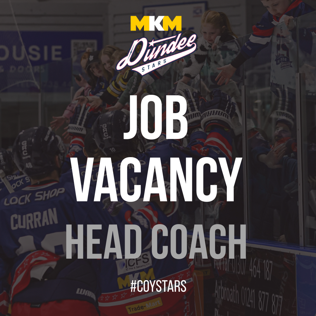 Dundee Stars Seek New Head Coach - Dundee Stars