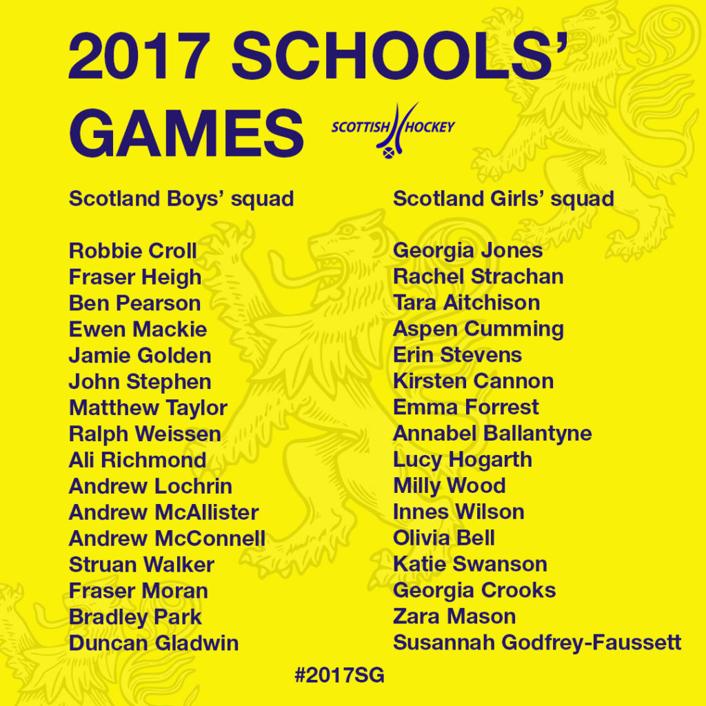 2017 School Games Day 1 Report Scottish Hockey 2017 School Games Day 1 Report Scottish Hockey