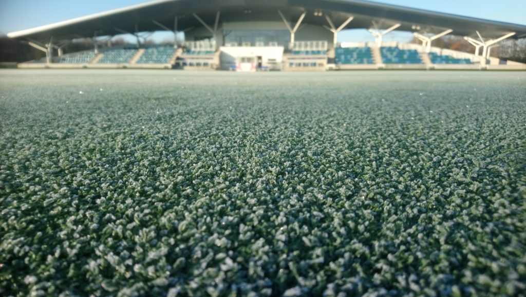 Frozen_pitch_Glasgow_National_Hockey_centre - Scottish Hockey