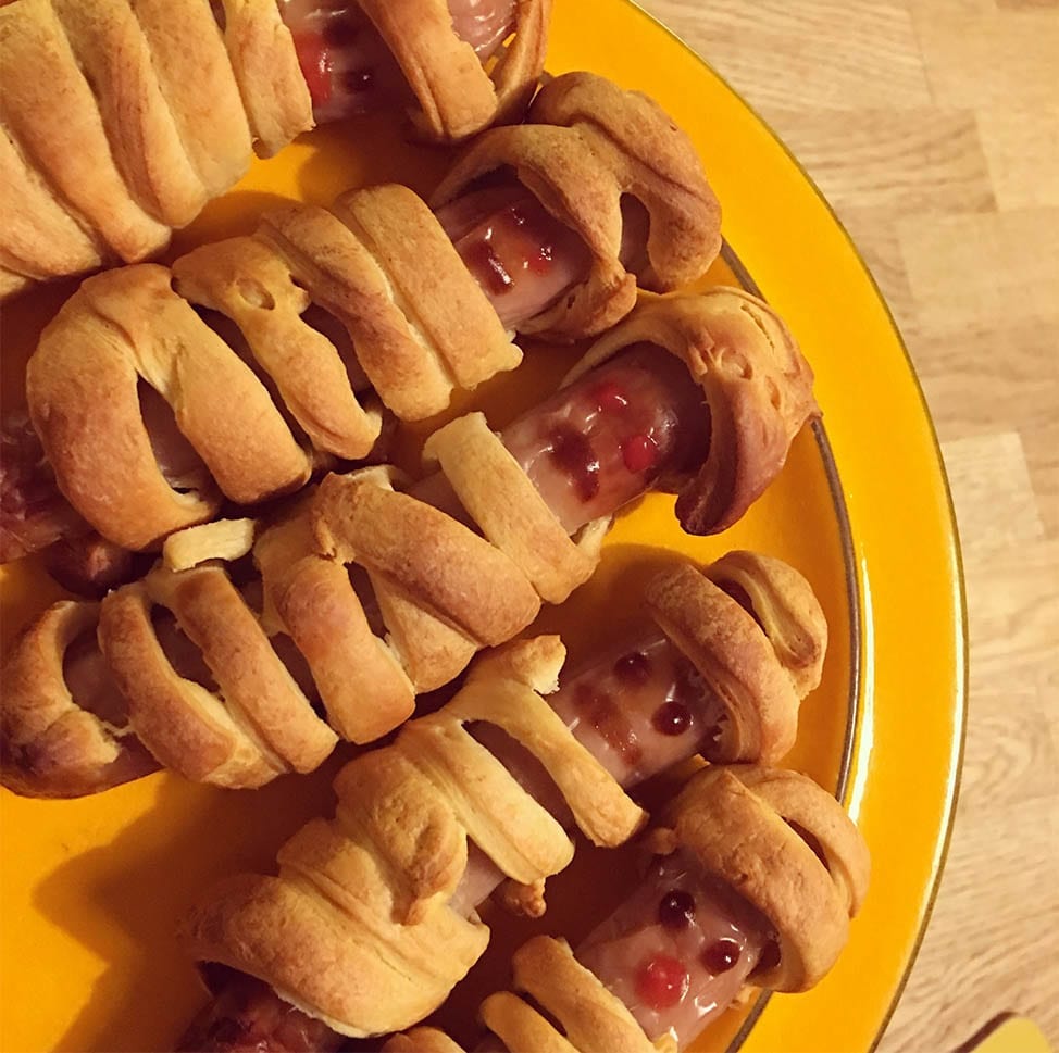 Spooky Mummy Sausages | Simon Howie Recipes