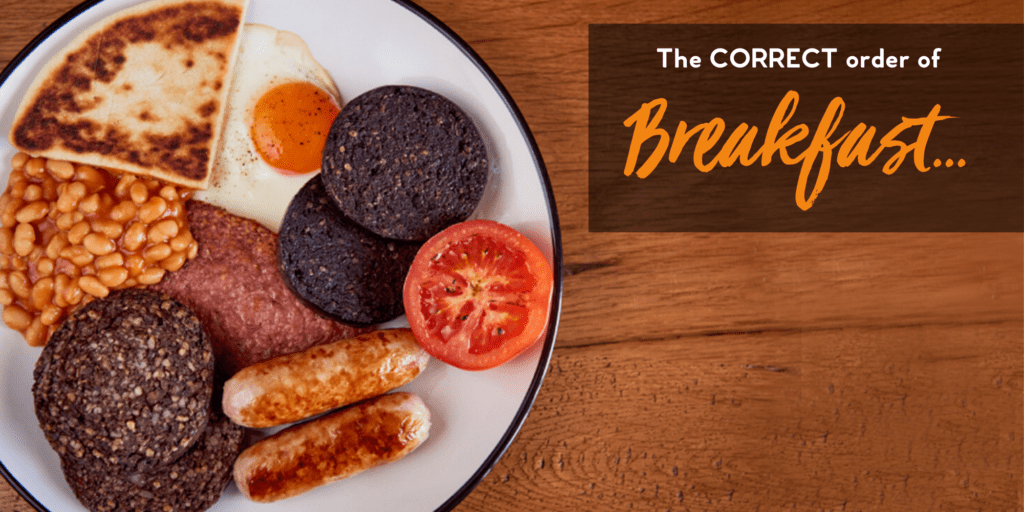 What is the Correct Order of the Fully Cooked Breakfast? - Simon Howie
