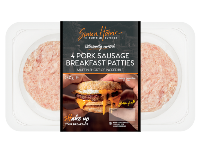 4 Pork Sausage Breakfast Patties | Simon Howie