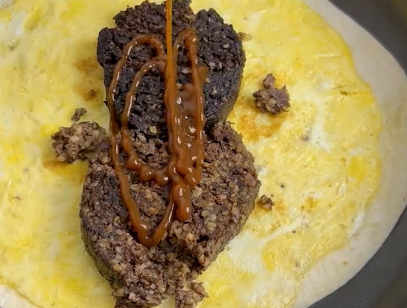 Haggis and Black Pudding Breakfast Wrap | Simon Howie Recipes