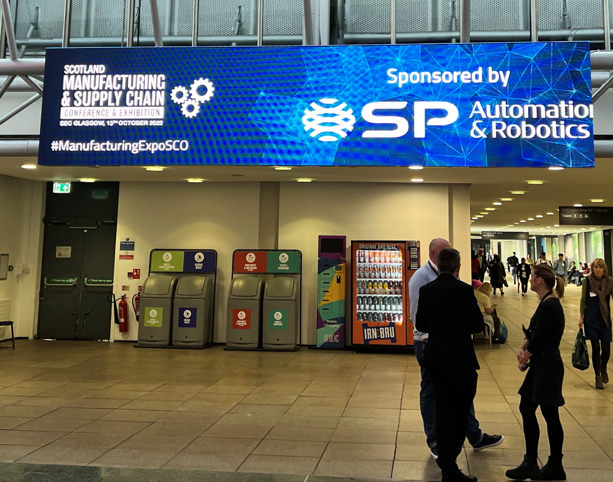 Main Sponsor at Scotland Manufacturing Exhibition – SP Automation & Robotics