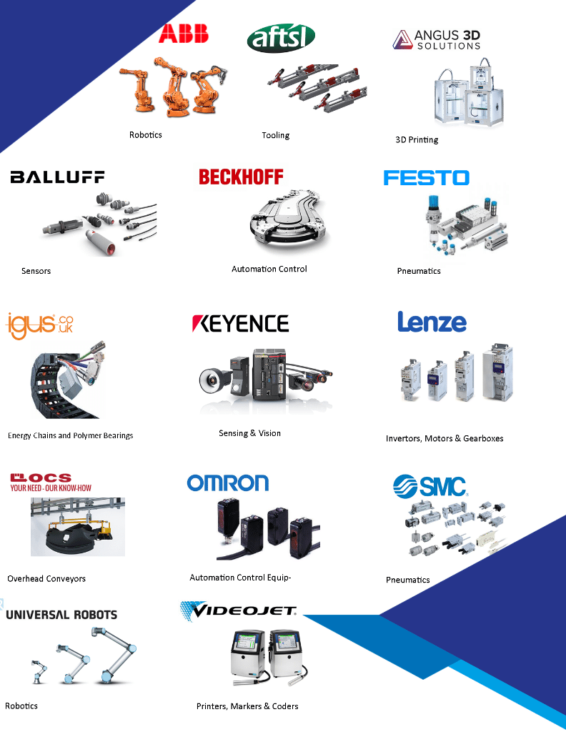 Automation expo exhibitors logos – SP Automation & Robotics