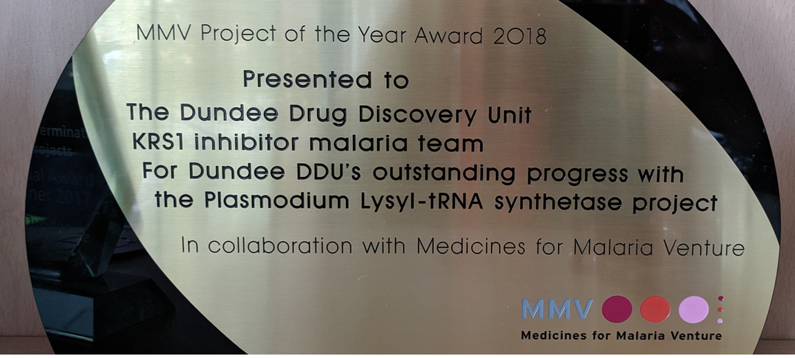 DDU Malaria team win MMV Project of the Year 2018 - WCAIR